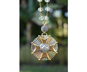 1960's French Maltese Cross Pendant - Shady And Katie - Shady And Katie