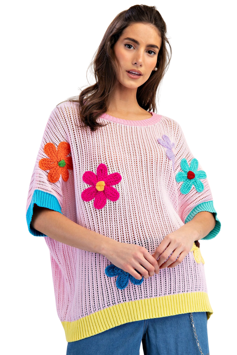 Flower Power Sweater - Shady and Katie - Shady And Katie