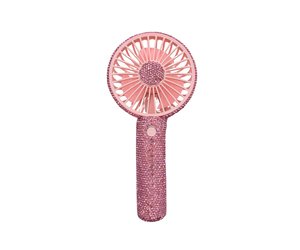 Jewel Encrusted Hand Held Fan - Shady And Katie - Shady And Katie
