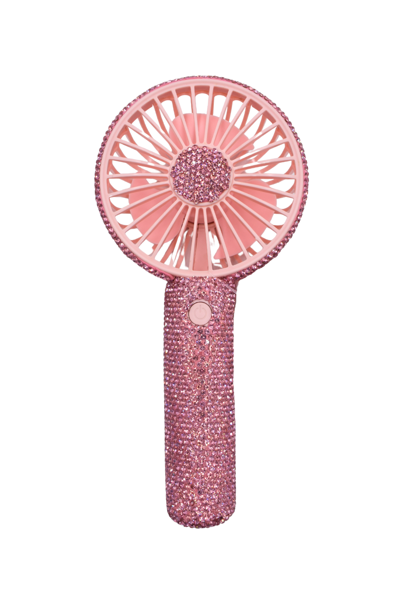 Jewel Encrusted Hand Held Fan - Shady And Katie - Shady And Katie