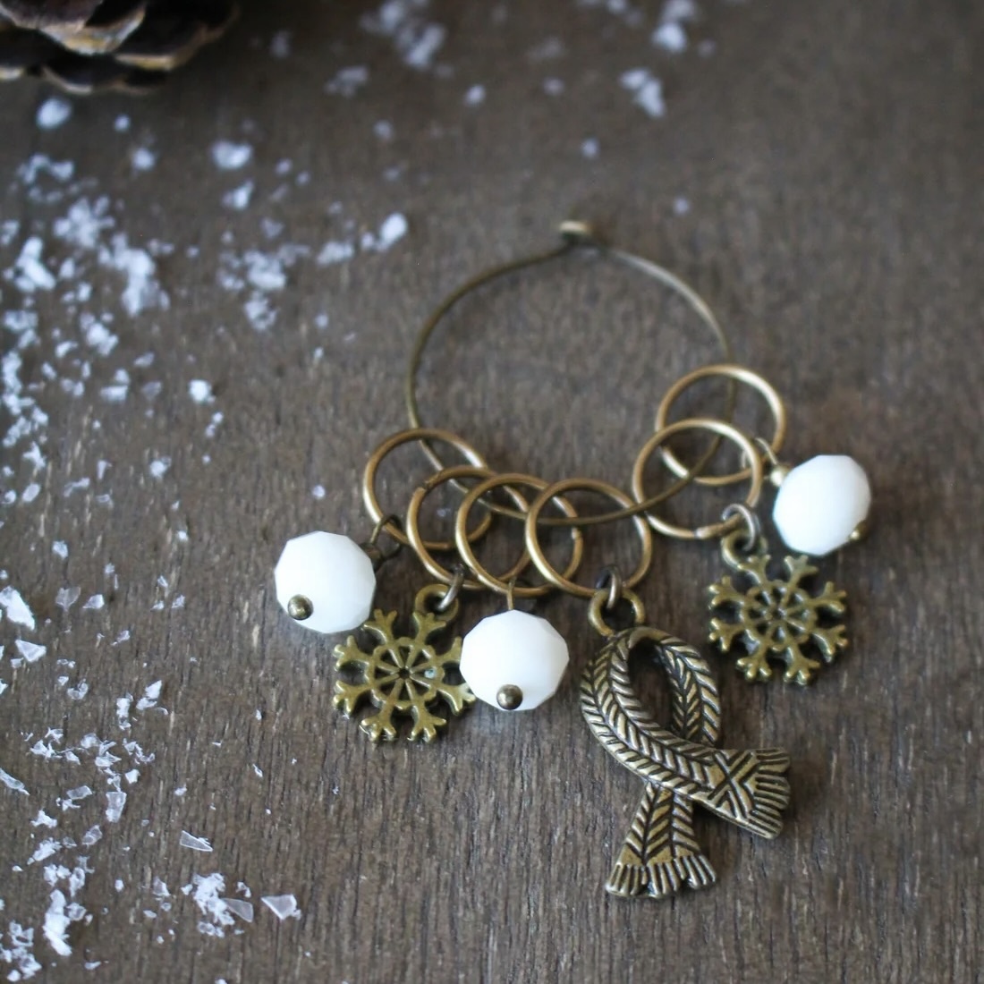 Winter Scarf Stitch Marker Set - For Yarn's Sake