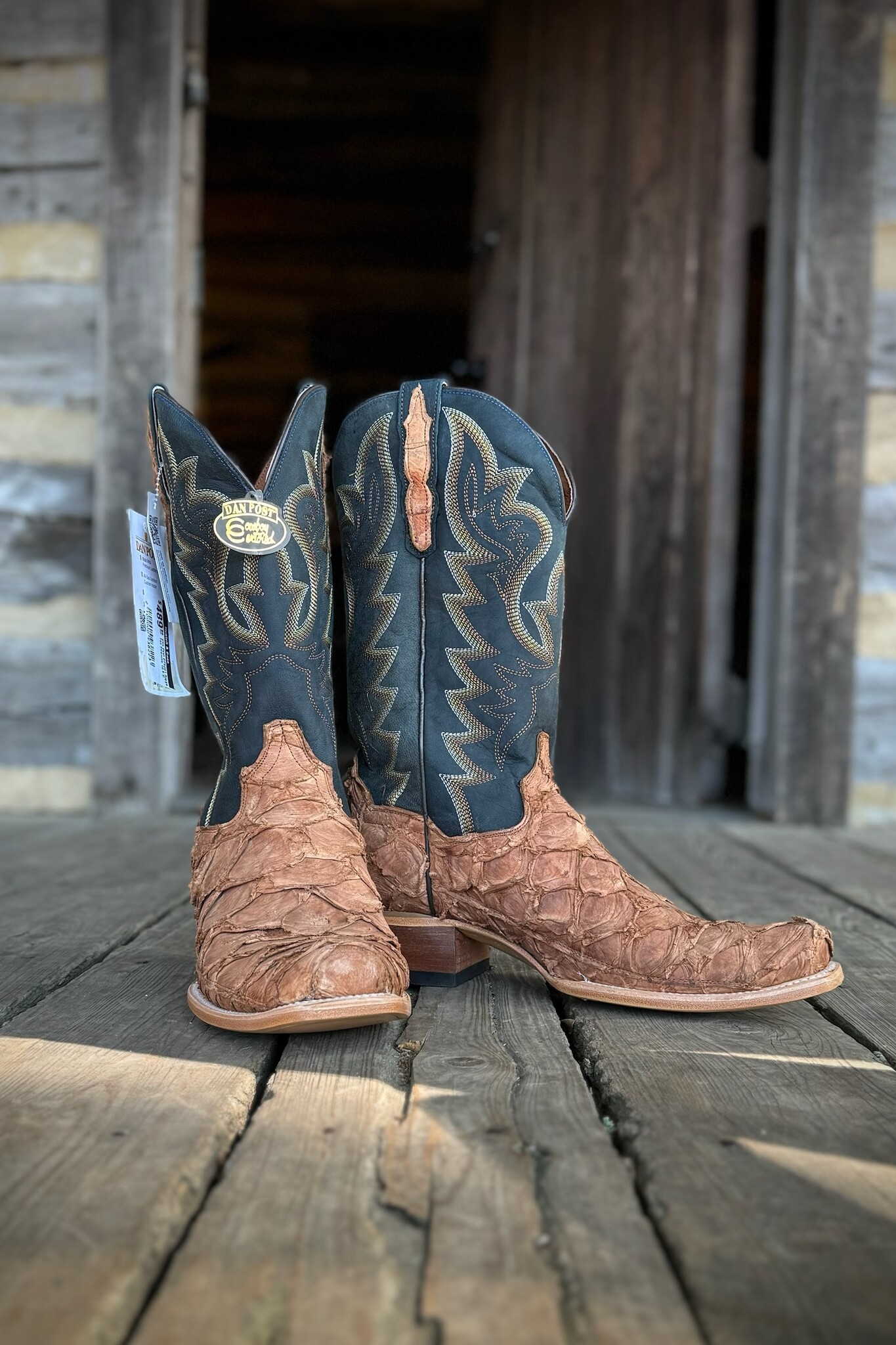 Dan Post DP5021 Riggs Tan Pirarucu - Hewlett & Dunn