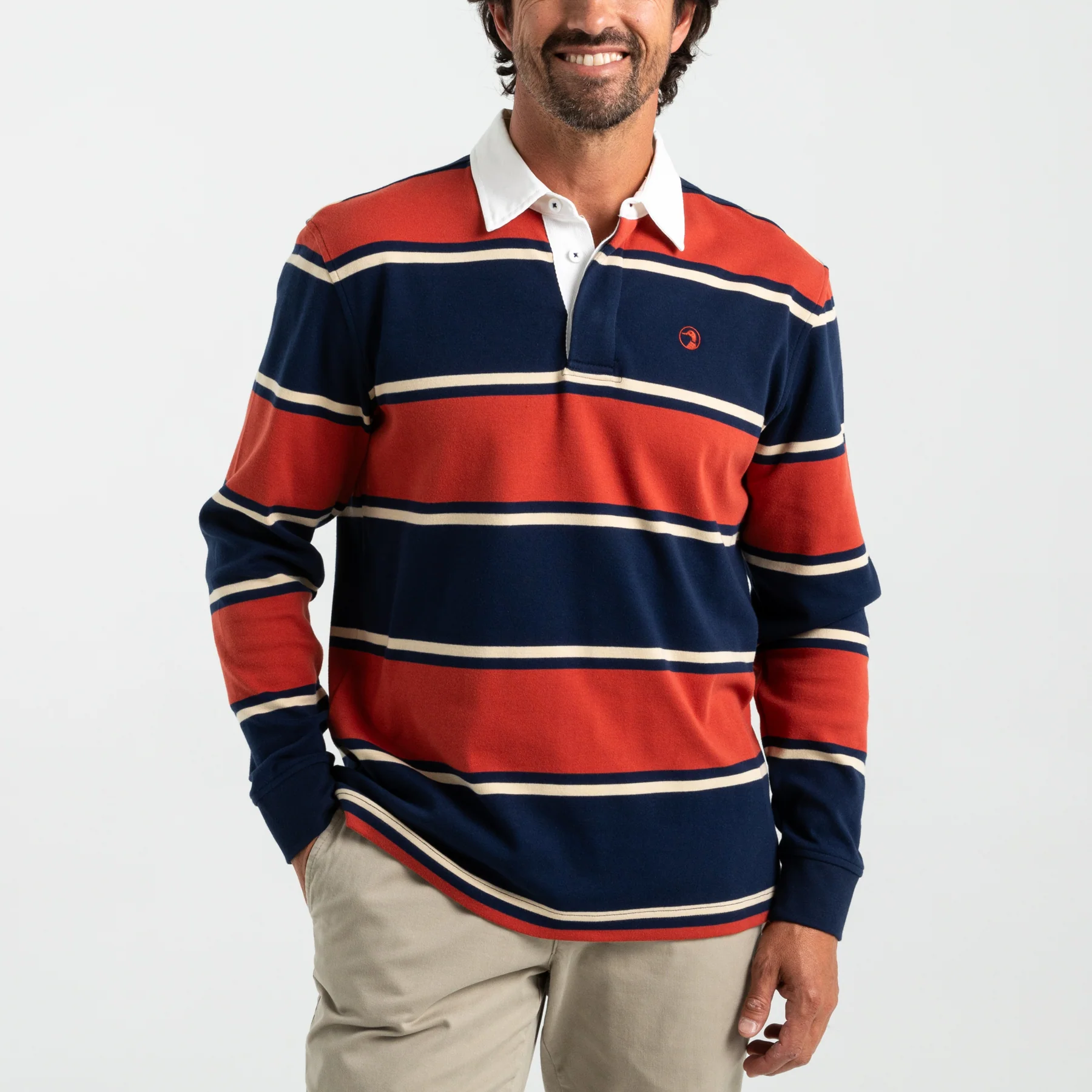 Duck Head D21107 Legacy Stripe Rugby Shirt - Hewlett & Dunn