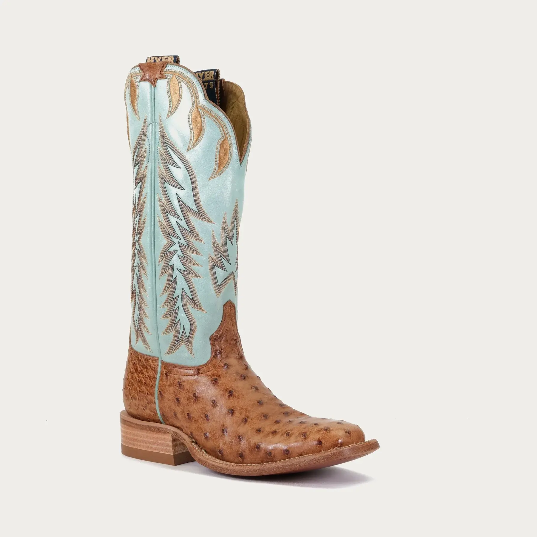 Hyer Womens Harper Brandy FQ Ostrich HW41008 - Hewlett & Dunn