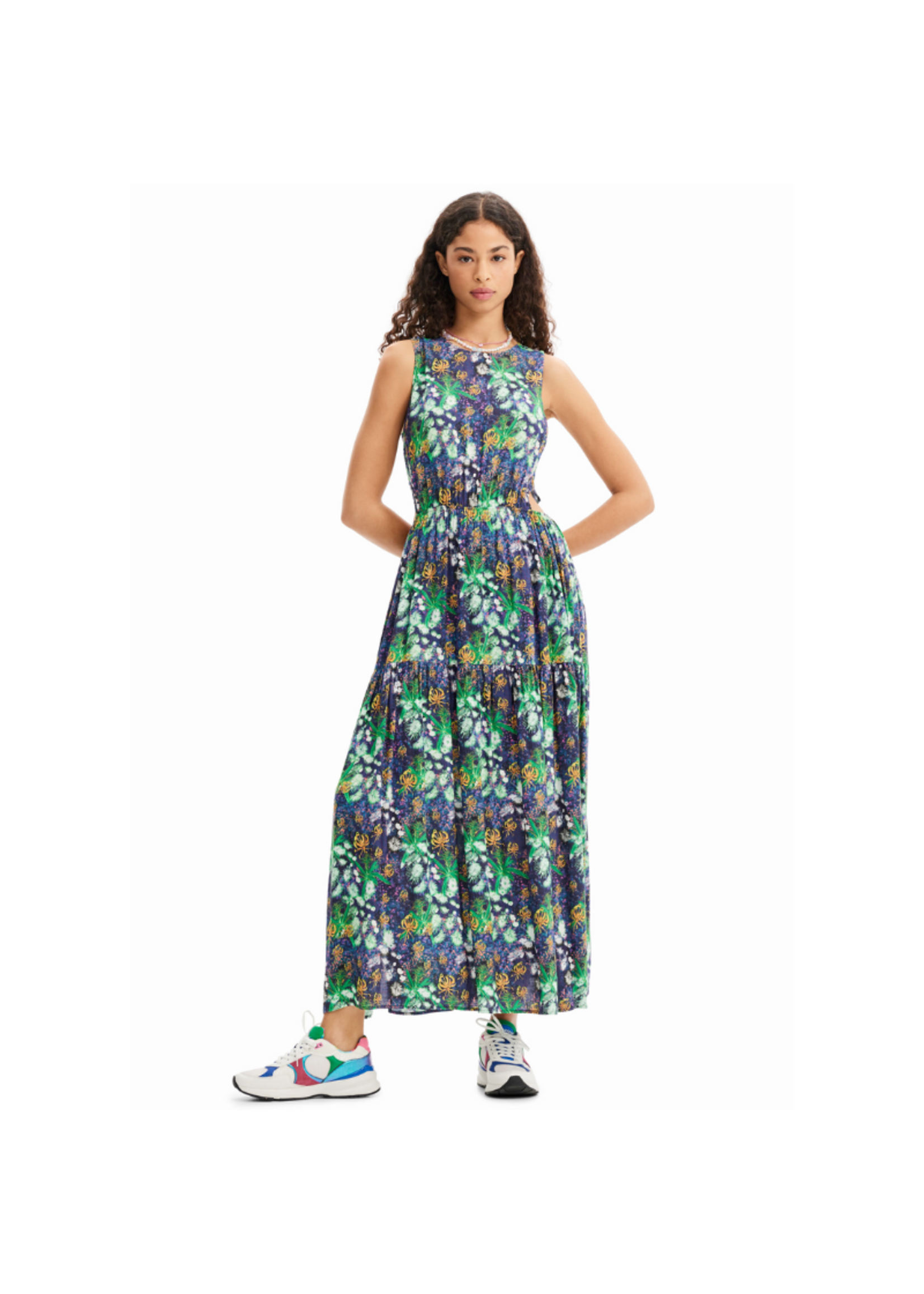 Desigual Side Cut Out Dress Women s Maxi Dress Espy Desigual Side Cut Out Dress Women s Maxi Dress Espy
