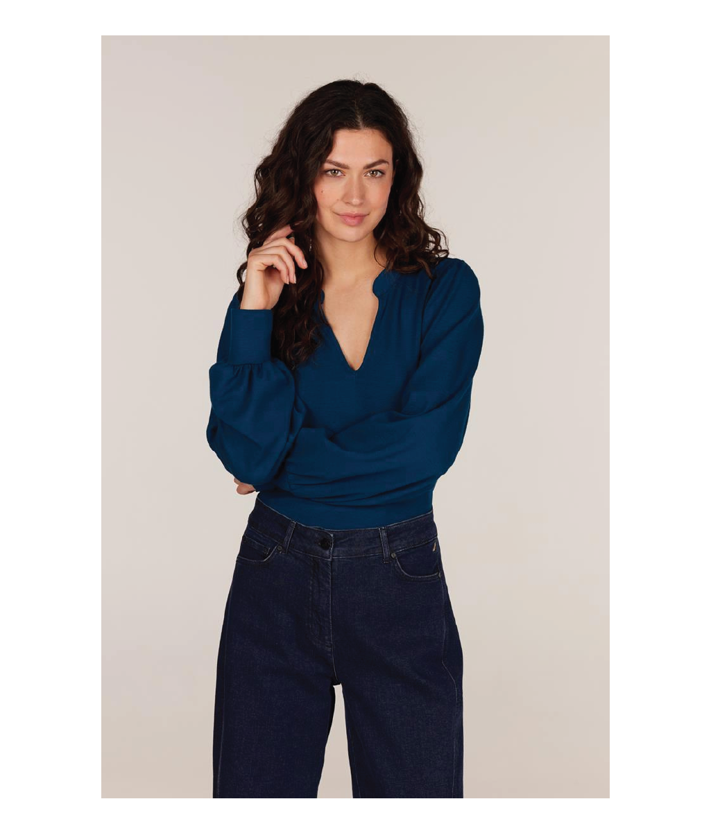 Jansen Ada Blouse | Shop Women's Premium V-Neck Blouses at espy - espy