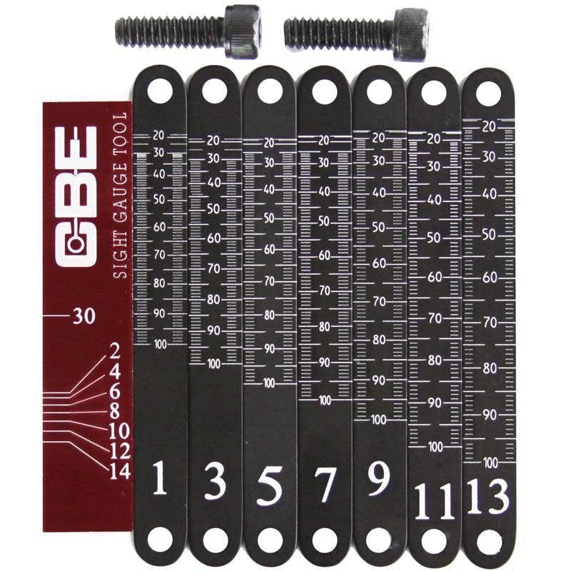 CBE CBE Laser Engraved Aluminum Yardage Scales - Urban Archery Pty Ltd