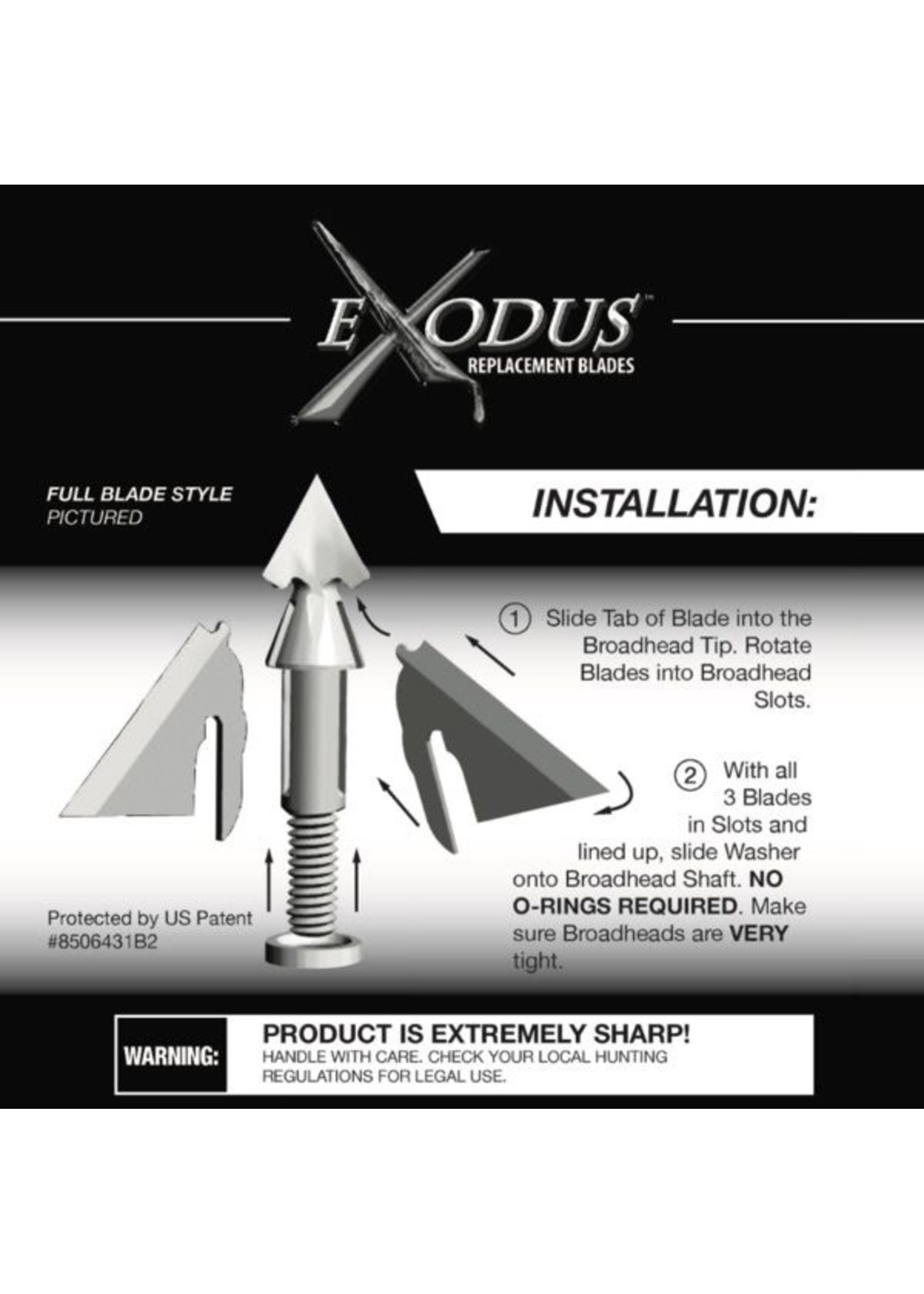 Qad Exodus Broadheads Arrows & Parts NEW 2018 QAD BX100-F Exodus ...