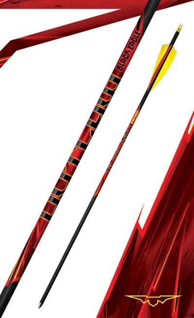 Black Eagle Outlaw Arrows with Feathers - Urban Archery Pty Ltd