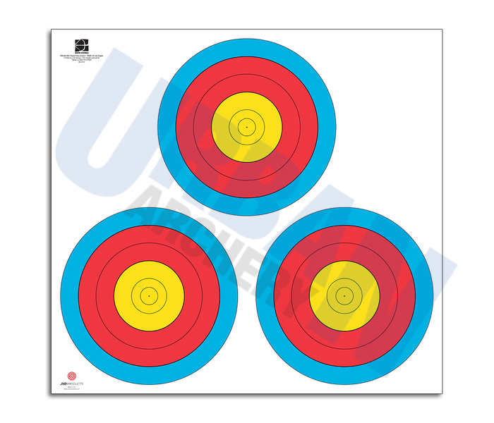 40cm Vegas Triangle 3 Spot 10 Pack - Urban Archery Pty Ltd