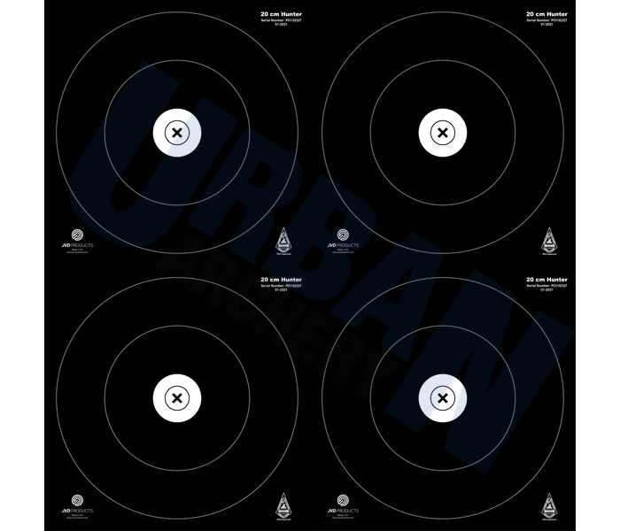 Maple Leaf NFAA Hunter Target Face 4x20cm - Urban Archery Pty Ltd