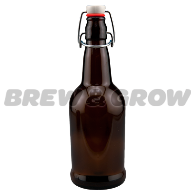 Bottle Flip-Top 16 oz AMBER (12/cs) - Brew & Grow Hydroponics and ...