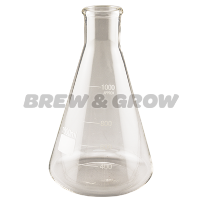 Erlenmeyer Flask - 1000 mL - Brew & Grow Hydroponics and Homebrewing ...