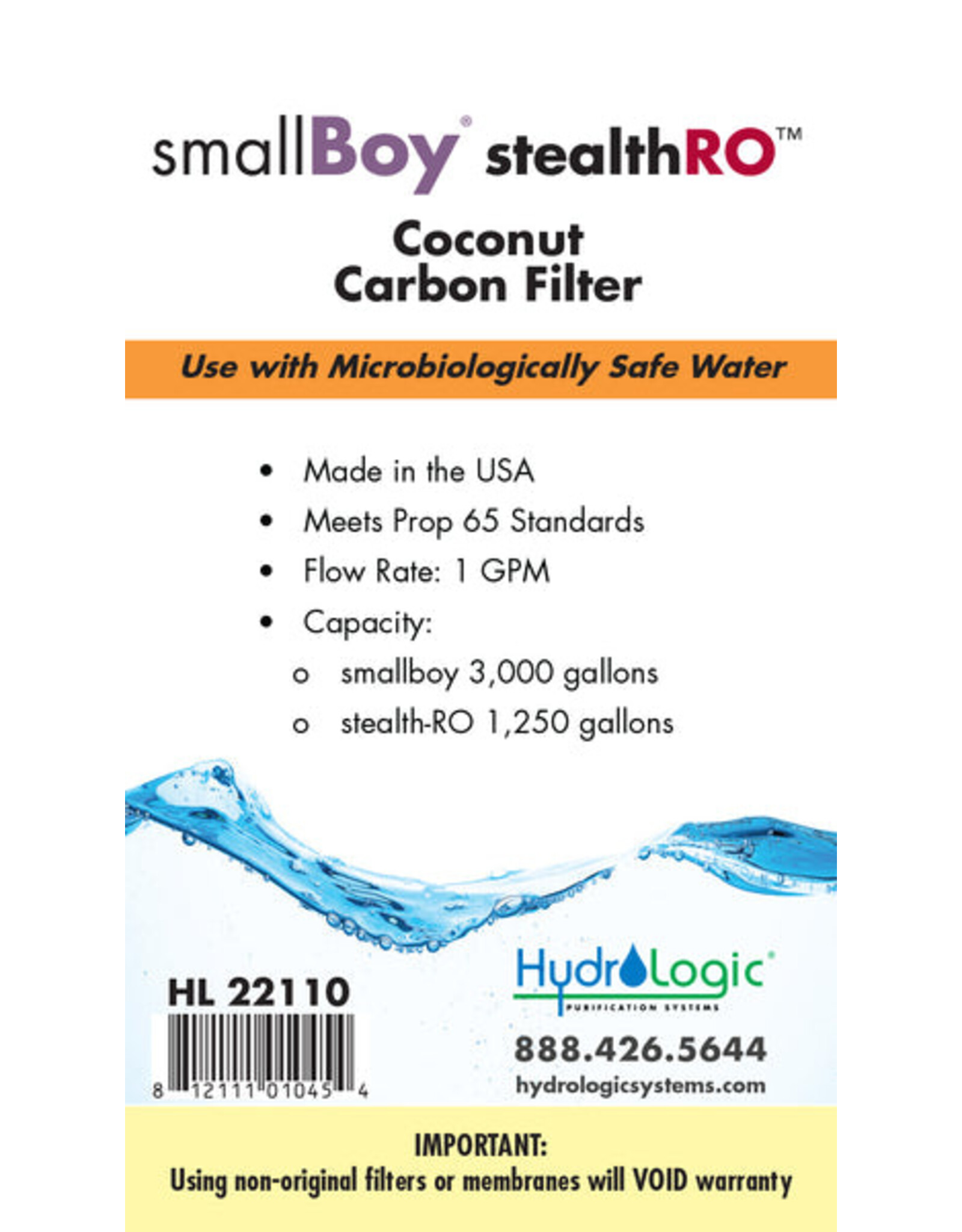 Premium Green Coconut Carbon Filter 2 In X 10 In - Brew & Grow ...