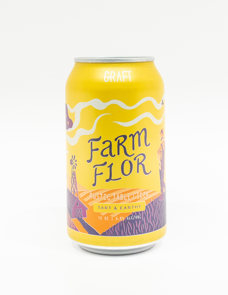 Graft 'Farm Flor' Rustic Cider Can 12oz - Artisan Wine Shop