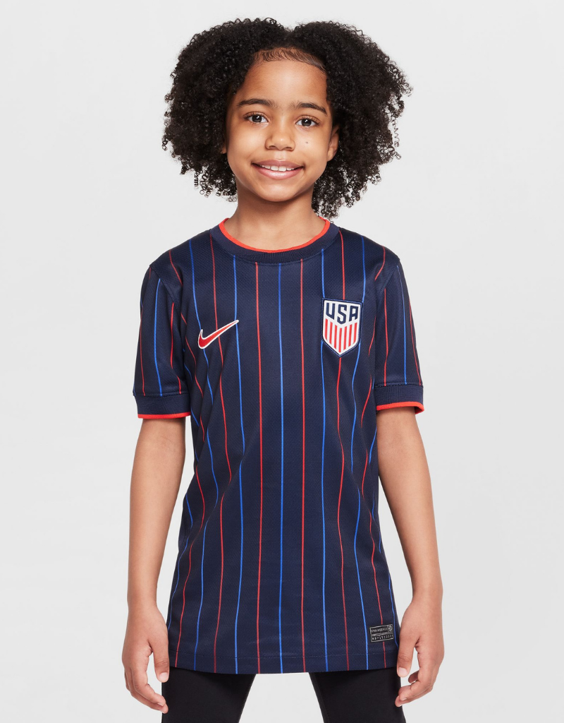 USMNT 2025 Away JSY KIDS FZ9208-451 - Soccer Action