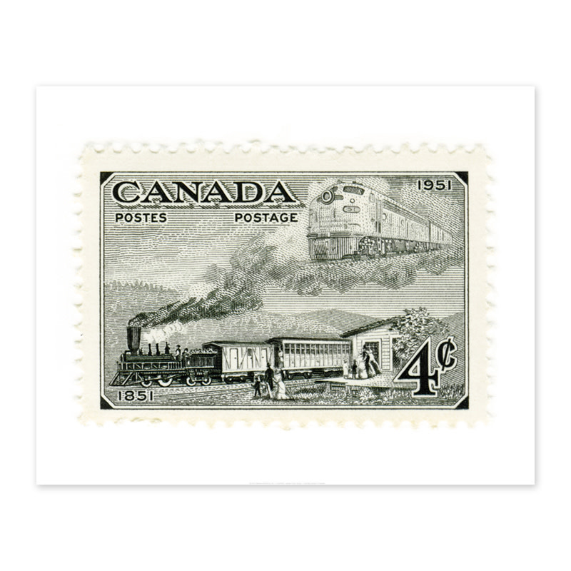 Canada Trains Stamp | Vivid Print - Vivid Print | Bee Waeland