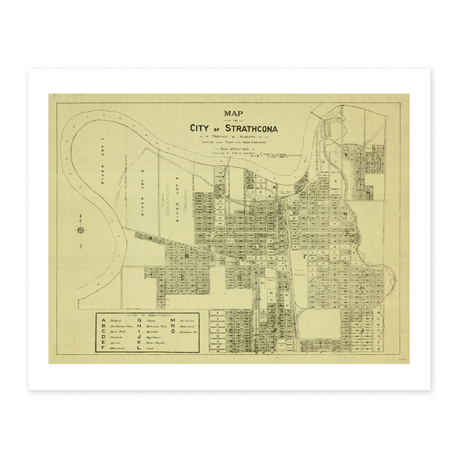 City of Strathcona Map 1907 | Vivid Print - Vivid Print | Bee Waeland