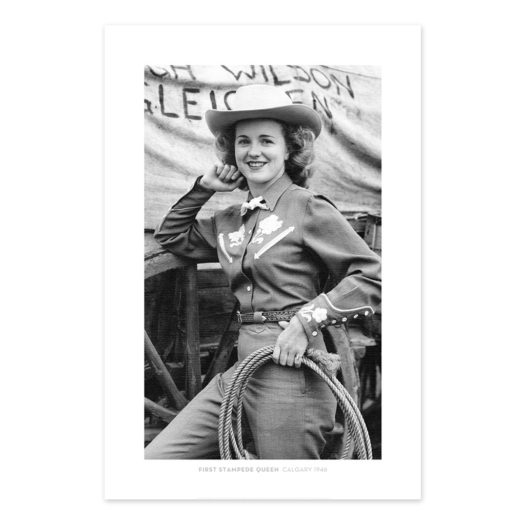 First Stampede Queen, 1946 | Vivid Print - Vivid Print | Bee Waeland