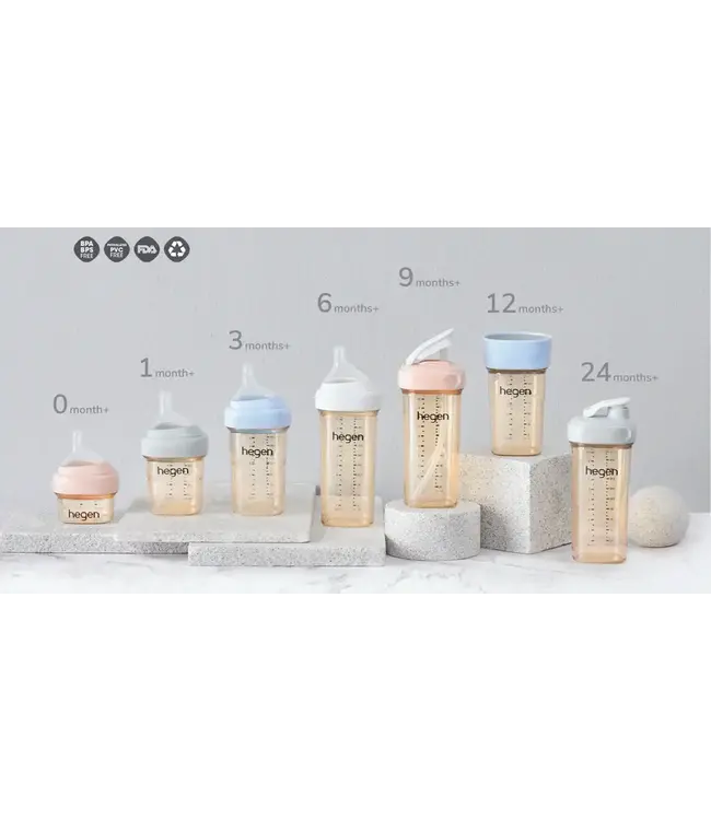 Hegen PCTO™ 330ml/11oz Feeding Bottle PPSU with Fast Flow Teat (6 Months +) - Whole Bubs