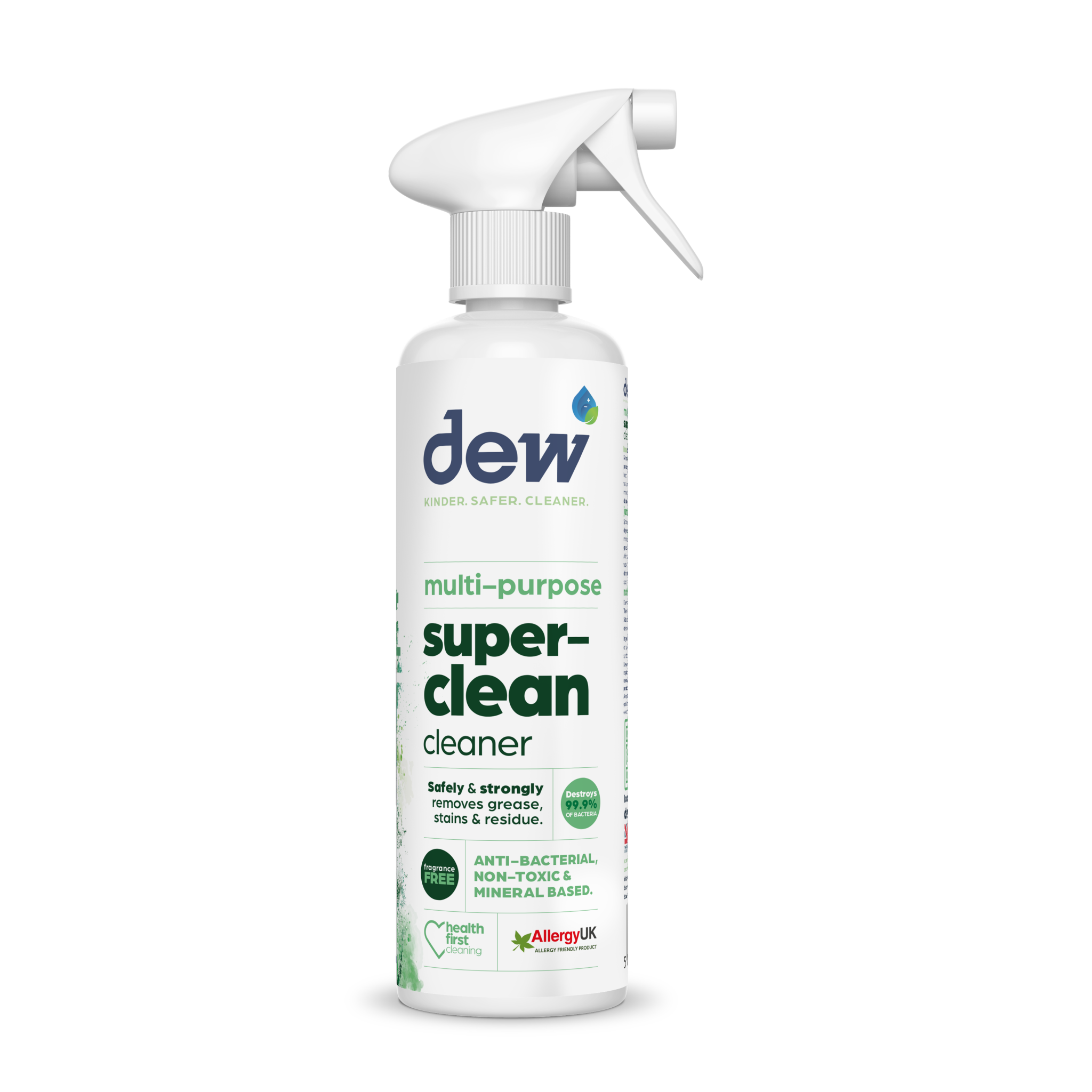 Dew Superclean Fragrance-free 500ml - Whole Bubs