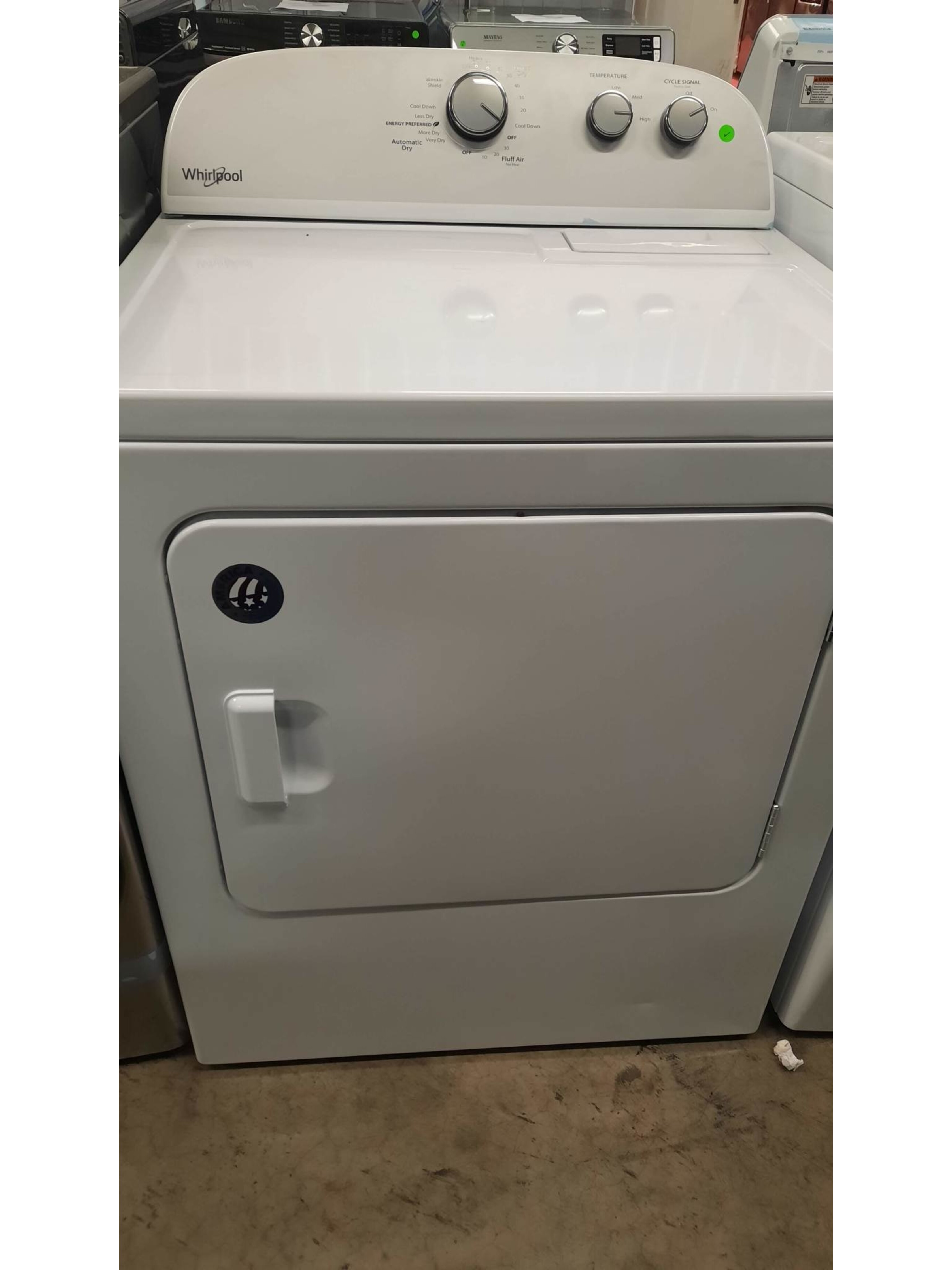 Whirlpool *WED4815EW 7.0 Cu. Ft. 14-Cycle Electric Dryer - White ...