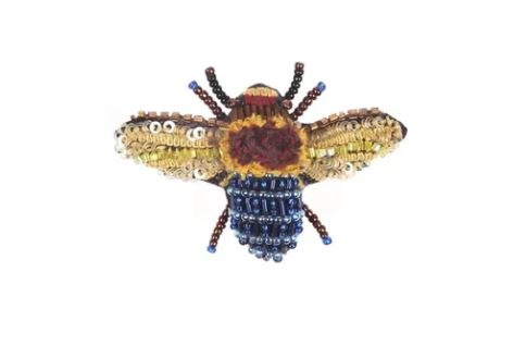 Pin Blue Banded Bee - Portland Art Museum Store