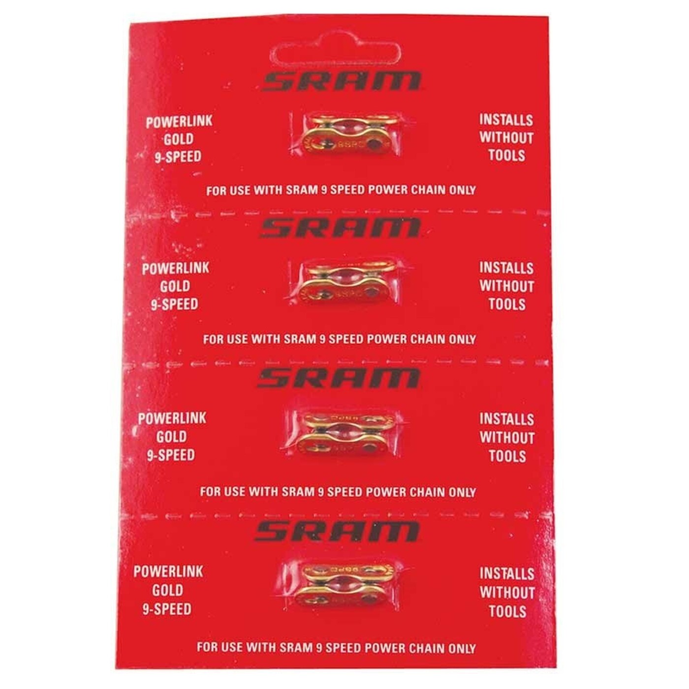 SRAM, Powerlink, 9sp chain connector, Gold - The Inside Line Mountain ...