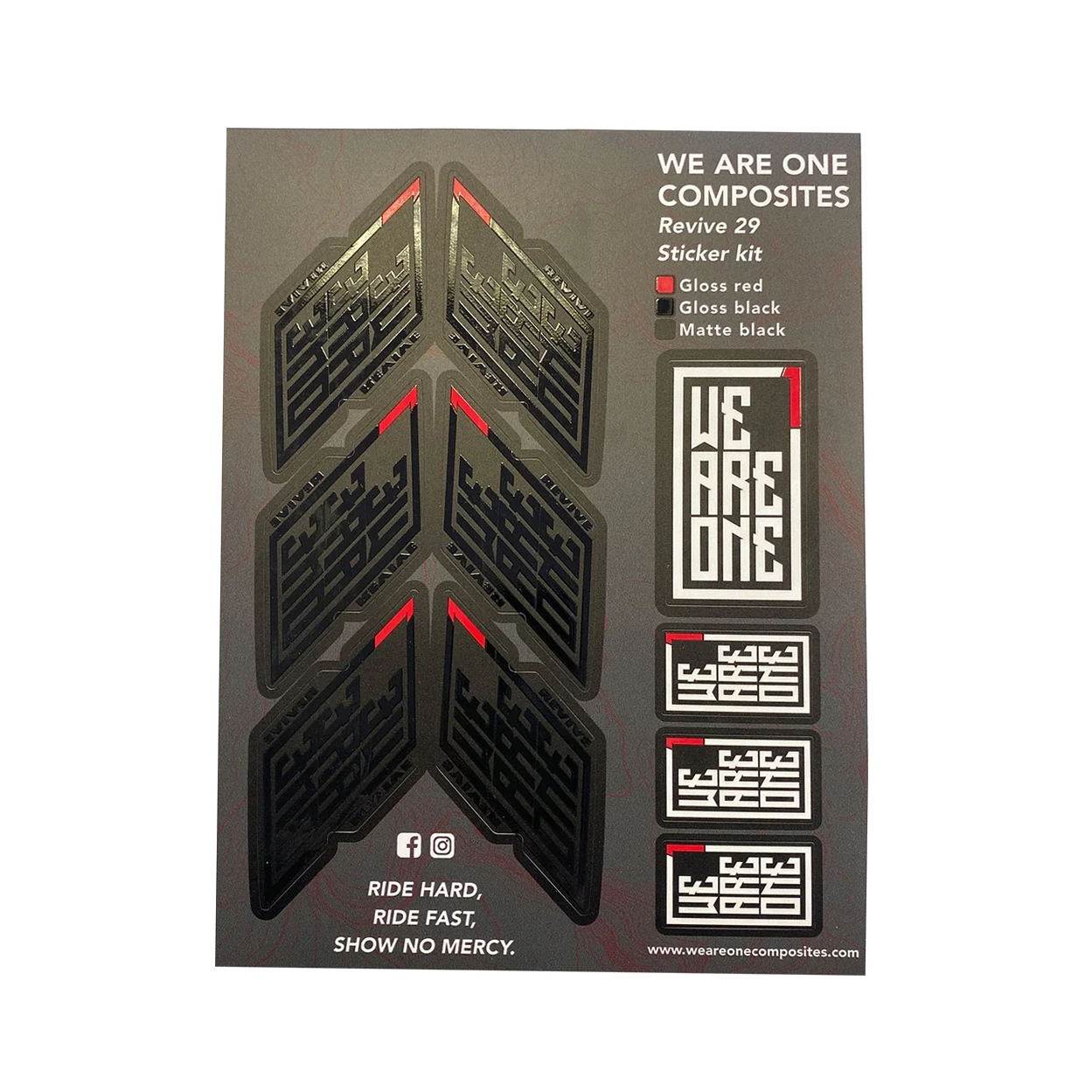 We Are One Revolution Stealth Decal Set - The Inside Line