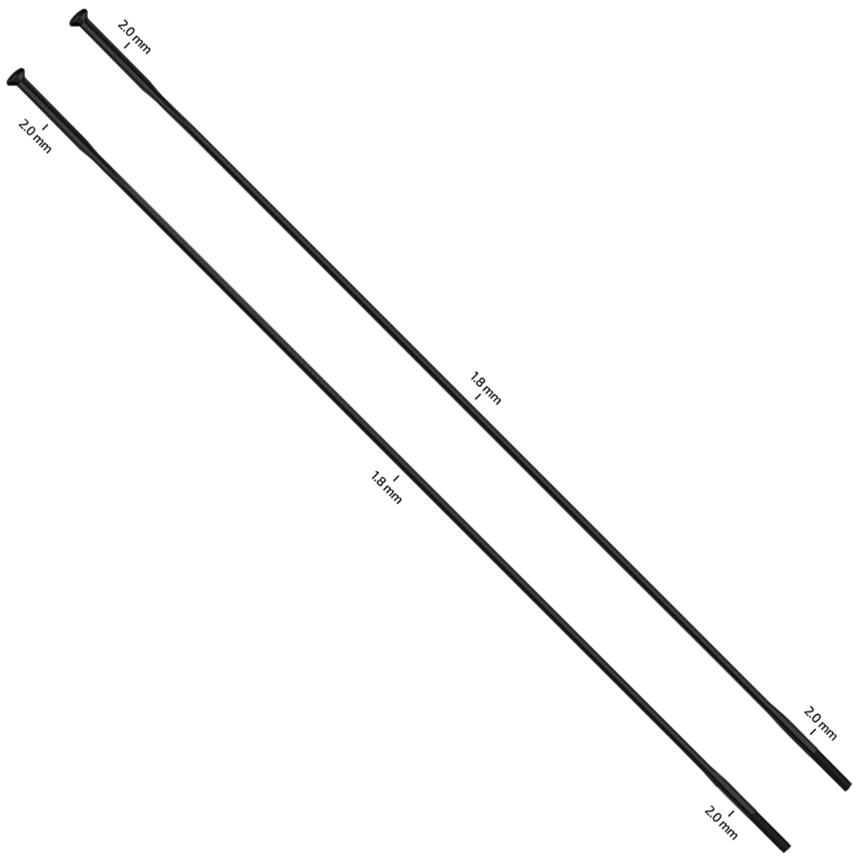 Sapim Race Spokes Straight Pull Black EACH (x1) - The Inside Line