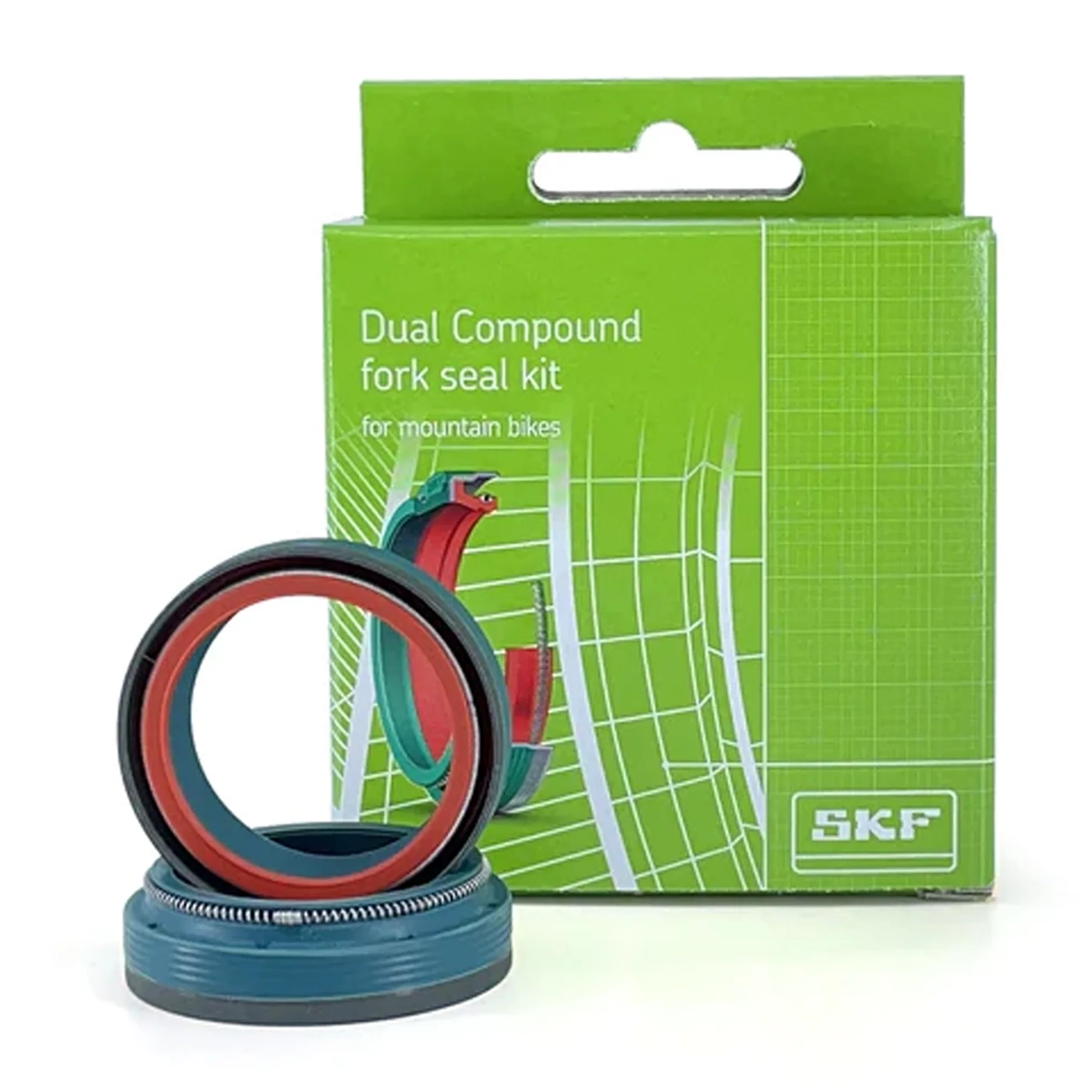 SKF Ultra Low Friction Dual Compound Dust Wiper Kit Green - The Inside Line