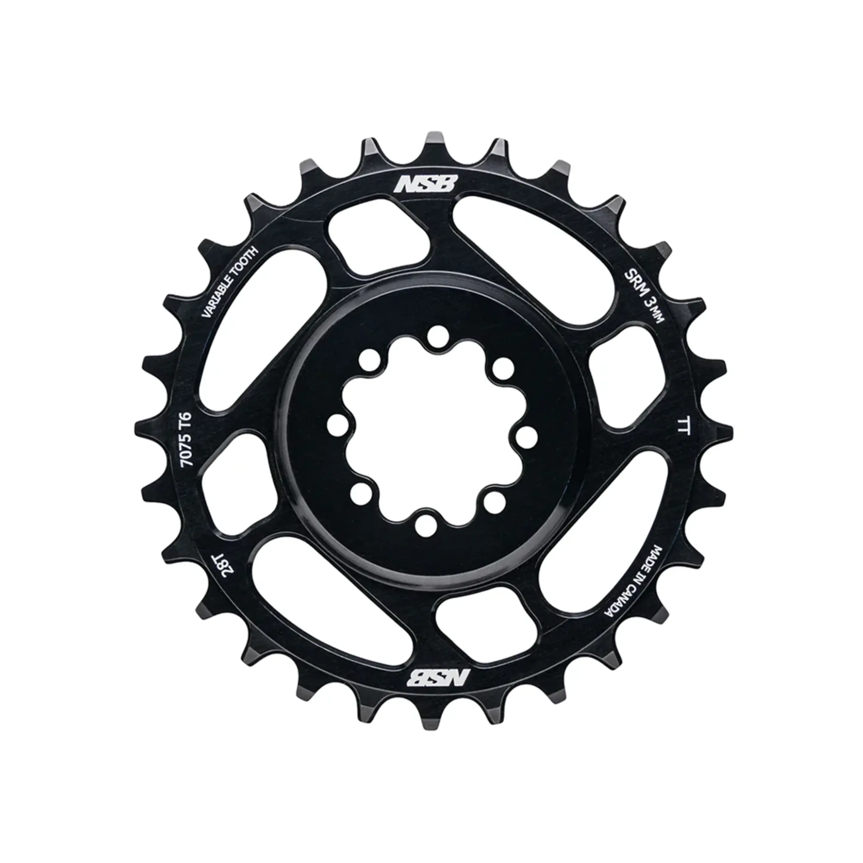 NSB SRAM 8-Bolt T-Type Chainring Black - The Inside Line