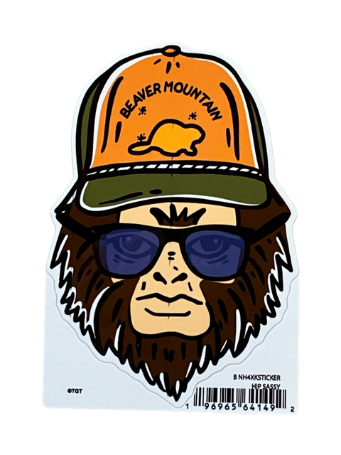 Hip Sassy Beaver Sticker - Beaver Mountain Gear Store