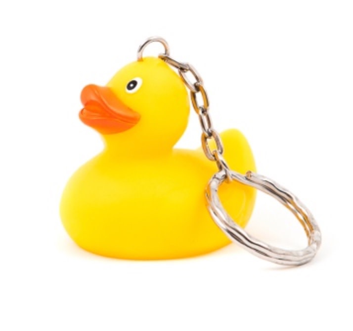 Mini Yellow Rubber Duck Key Ring | Le Petit Duck Shoppe
