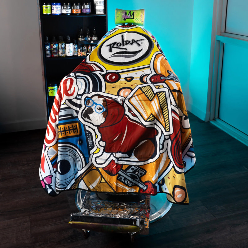 Rolda - Professional Barber Capes | Hair Cutting Capes - Urban Graffiti ...
