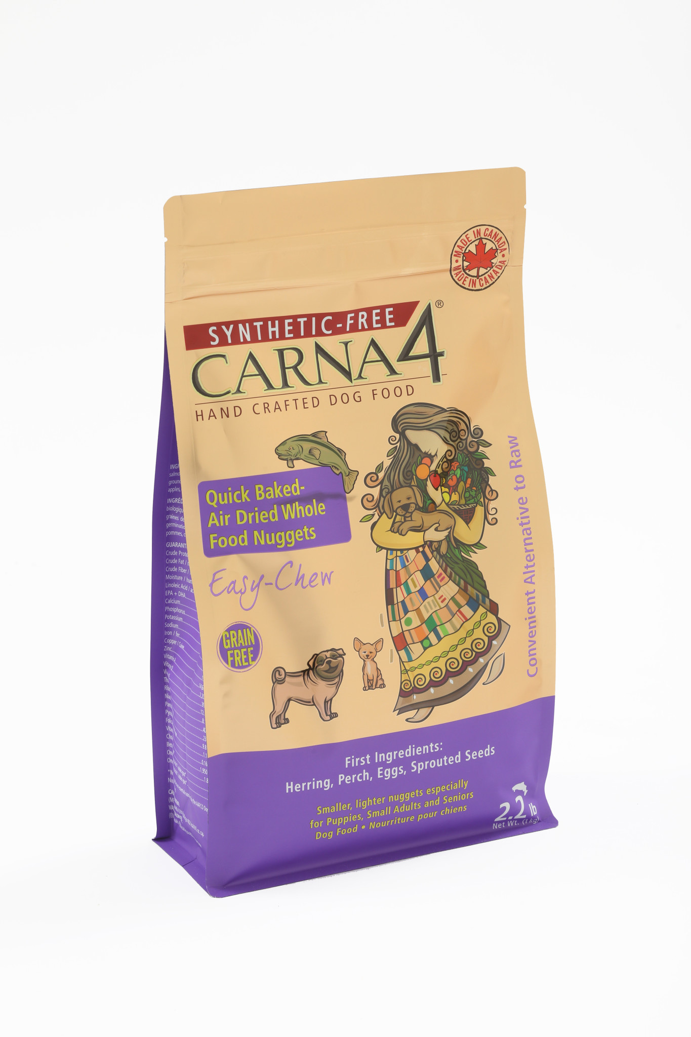 Carna4 Hand Crafted Dog Food : Easy-Chew Grain Free Fish - Fortune Pet Mart