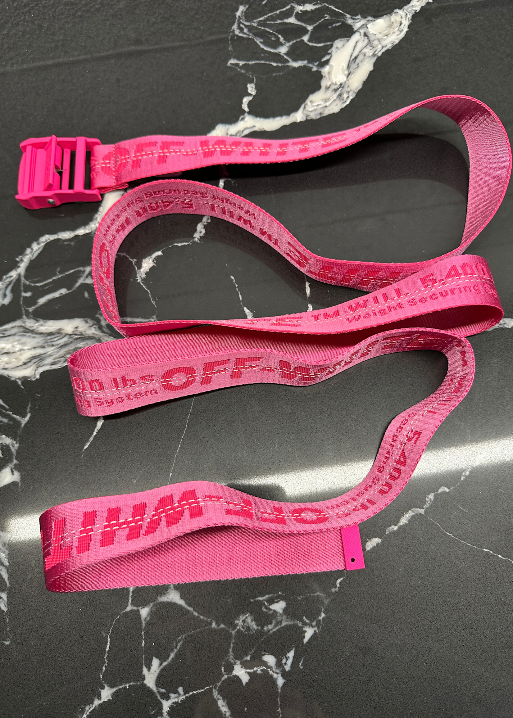 Off-White Pink Industrial Belt - ALT REBEL