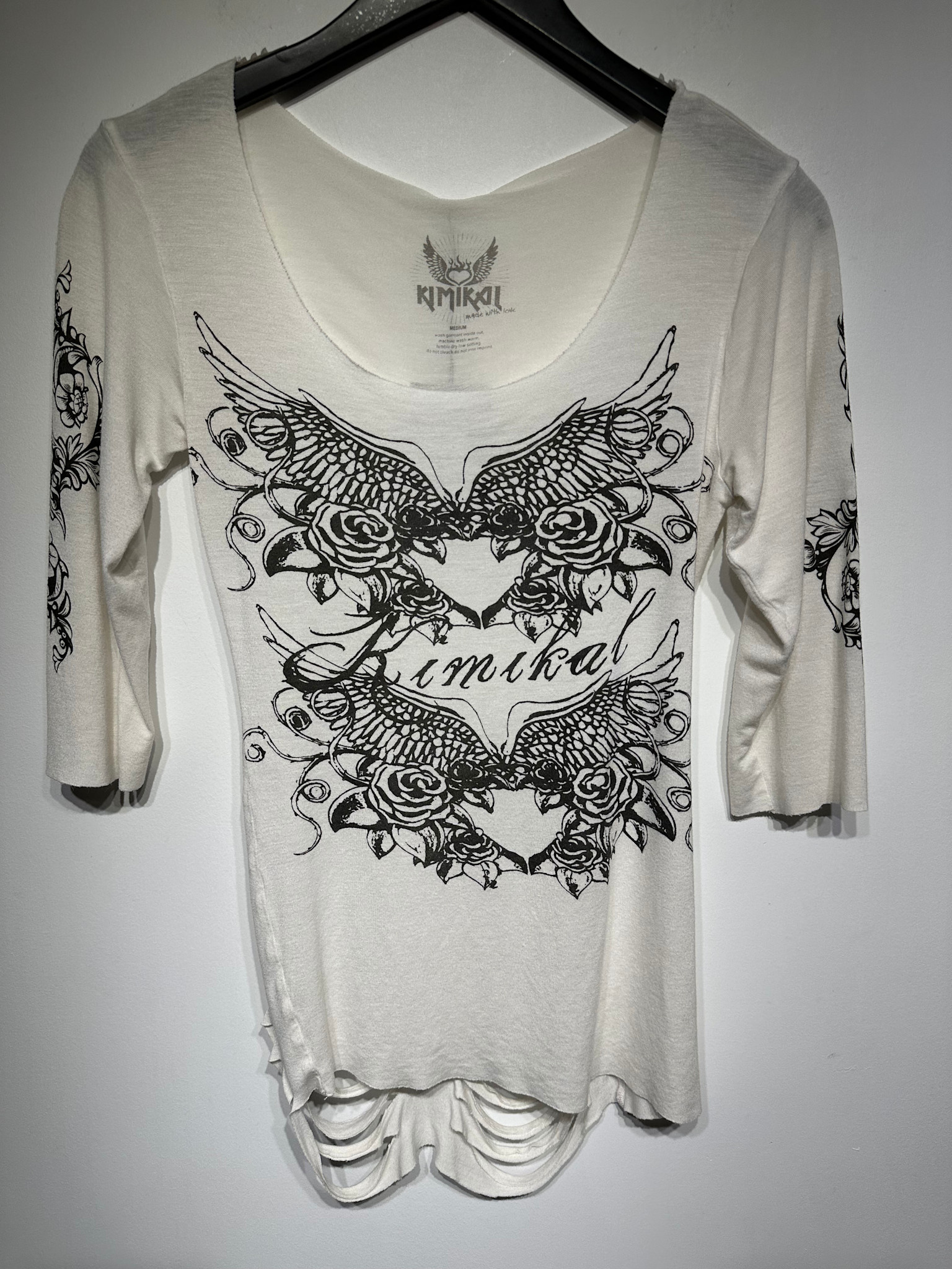 Kimikal White Cutout Top M - ALT REBEL