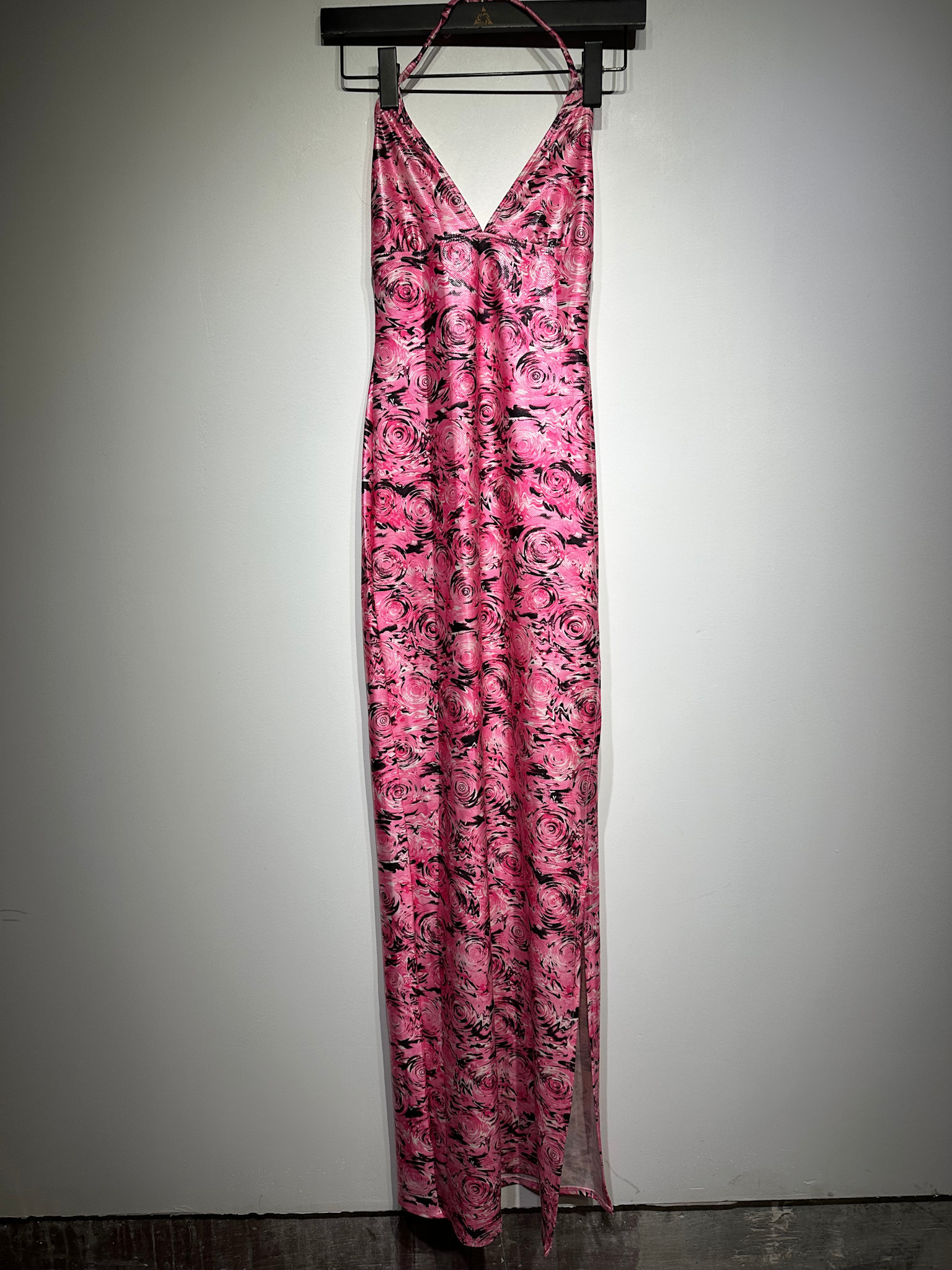 Sexy In Miami Pink Maxi Slit Dress S - ALT REBEL