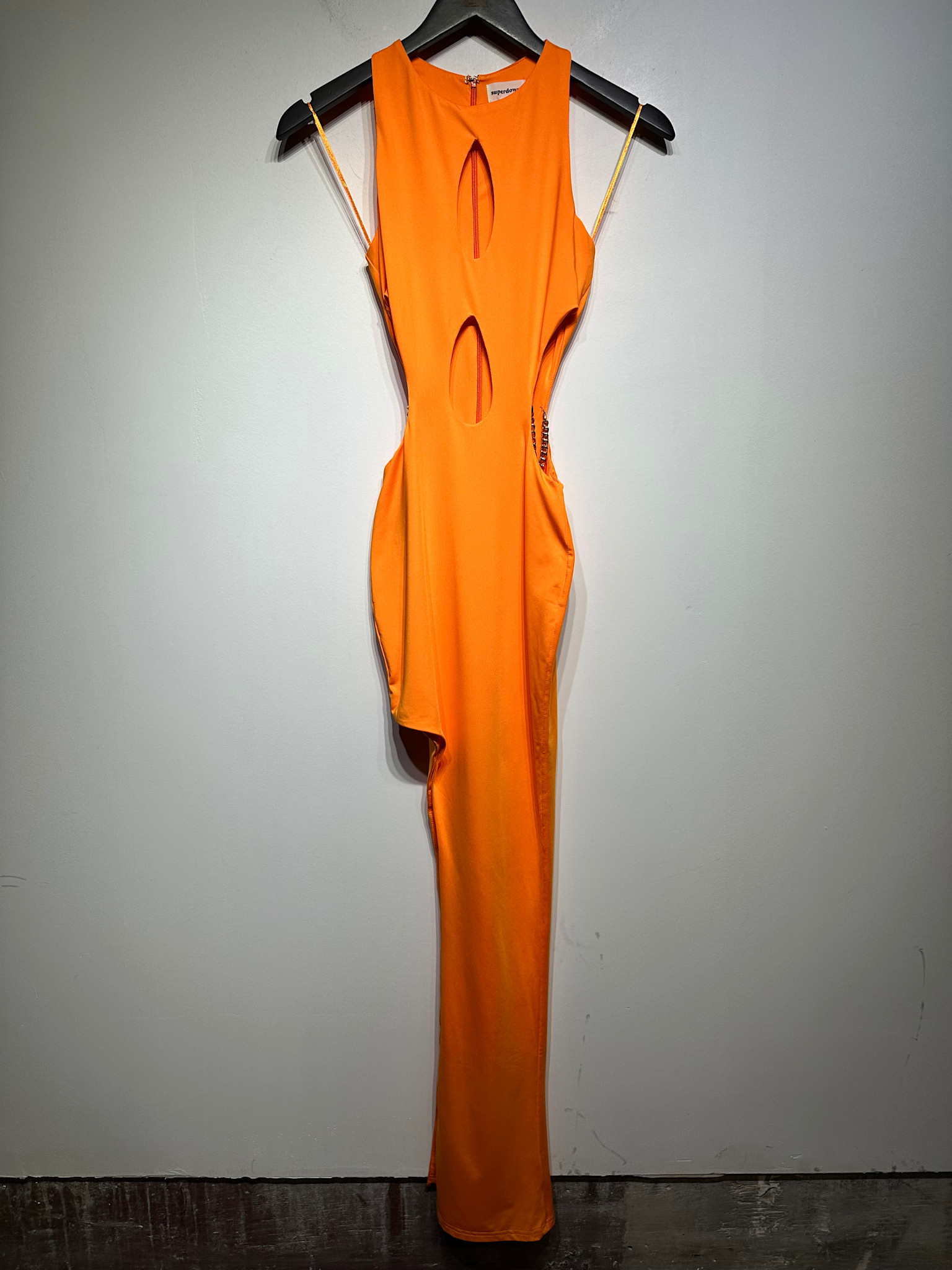 Superdown Orange Cutout Asymmetrical Dress XS - ALT REBEL