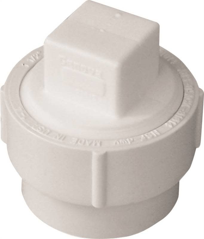 CANPLAS 193701AS Cleanout Body with Threaded Plug, 1-1/2 in, Spigot x ...