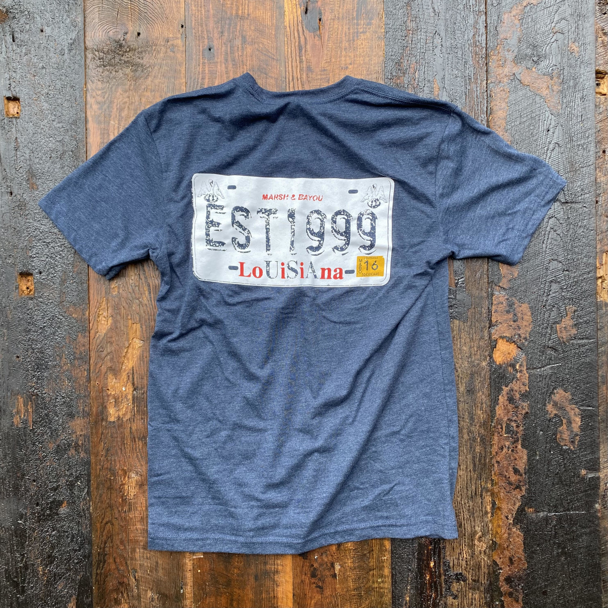 M&BO | Custom Tees "License Plate" - Marsh And Bayou Outfitters, LLC