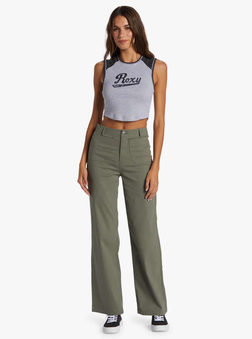 Roxy Coastal Cruizer Wide Leg Pants: Women's Fashion and Beachwear ...
