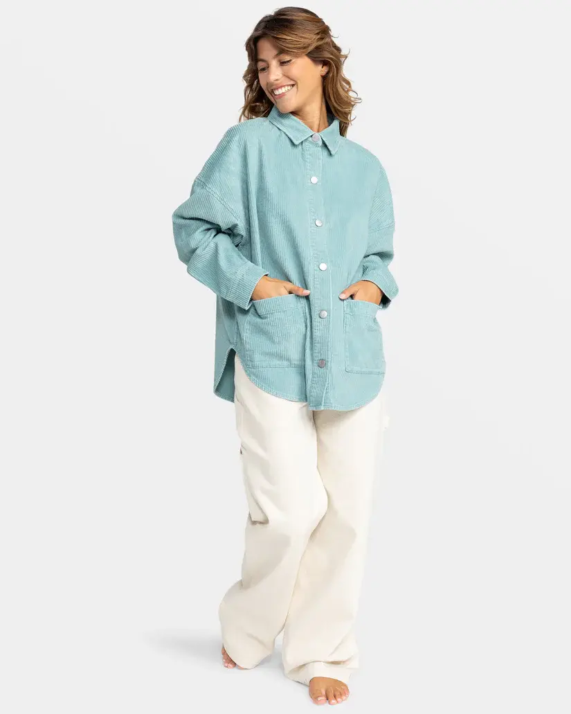 Discover the Roxy Kick Back Washed Corduroy Shacket: Your Fall Must ...