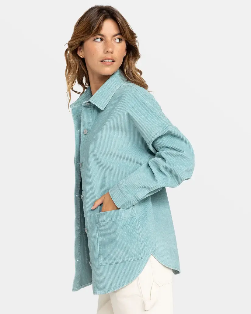 Discover the Roxy Kick Back Washed Corduroy Shacket: Your Fall Must ...