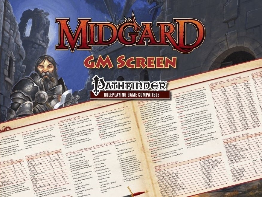 Midgard RPG: GM Screen (Pathfinder Compatible) - Gamescape North