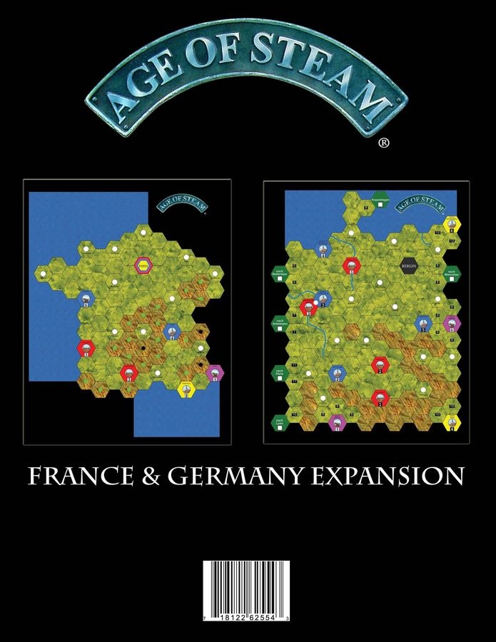 Age of Steam: France/Germany Expansion Maps - Gamescape North
