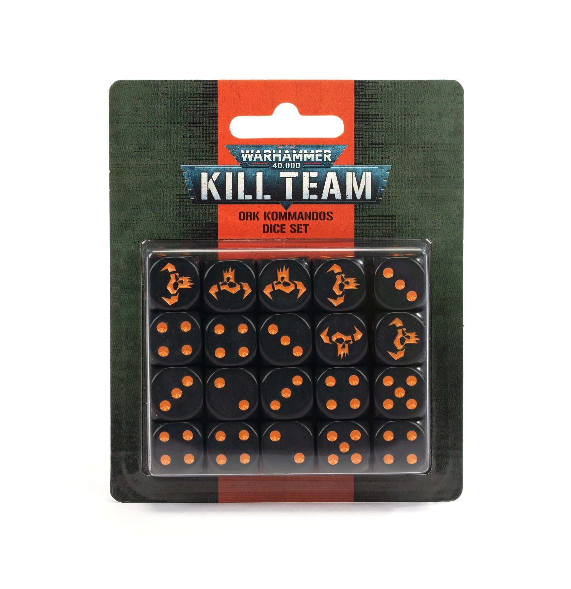 Kill Team 2E: Ork Commandos Dice Set - Gamescape North