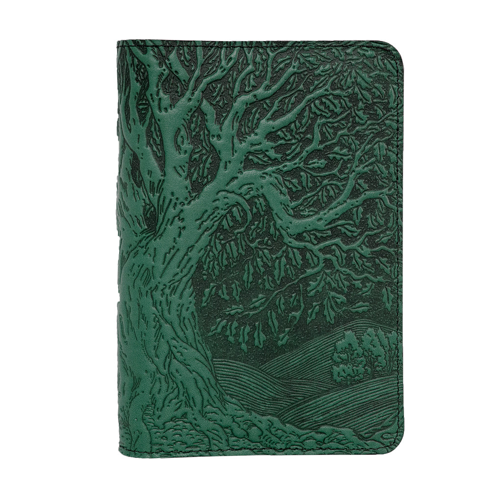 Pocket Refillable Leather Journal - Tree of Life - Green - Gamescape North