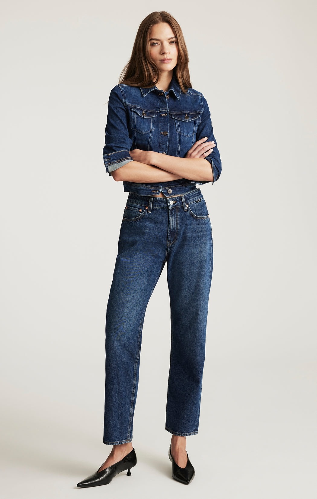 Jeans Mavi Jeans Savannah - Deep Brushed Classic Denim - s t r a u s s